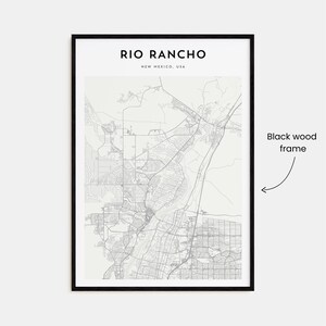 Rio Rancho Map Poster, Rio Rancho Map Print, Rio Rancho Personalized ...
