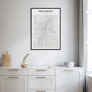 Providence Map Poster, Providence Map Print, Providence Personalized ...