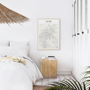 Al Ain Map Poster, Al Ain Map Print, Al Ain Personalized Map Art, Al ...