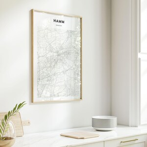 Hamm Map Poster, Hamm Map Print, Hamm Travel Wall Art, Hamm Personalized Map, Germany - Etsy
