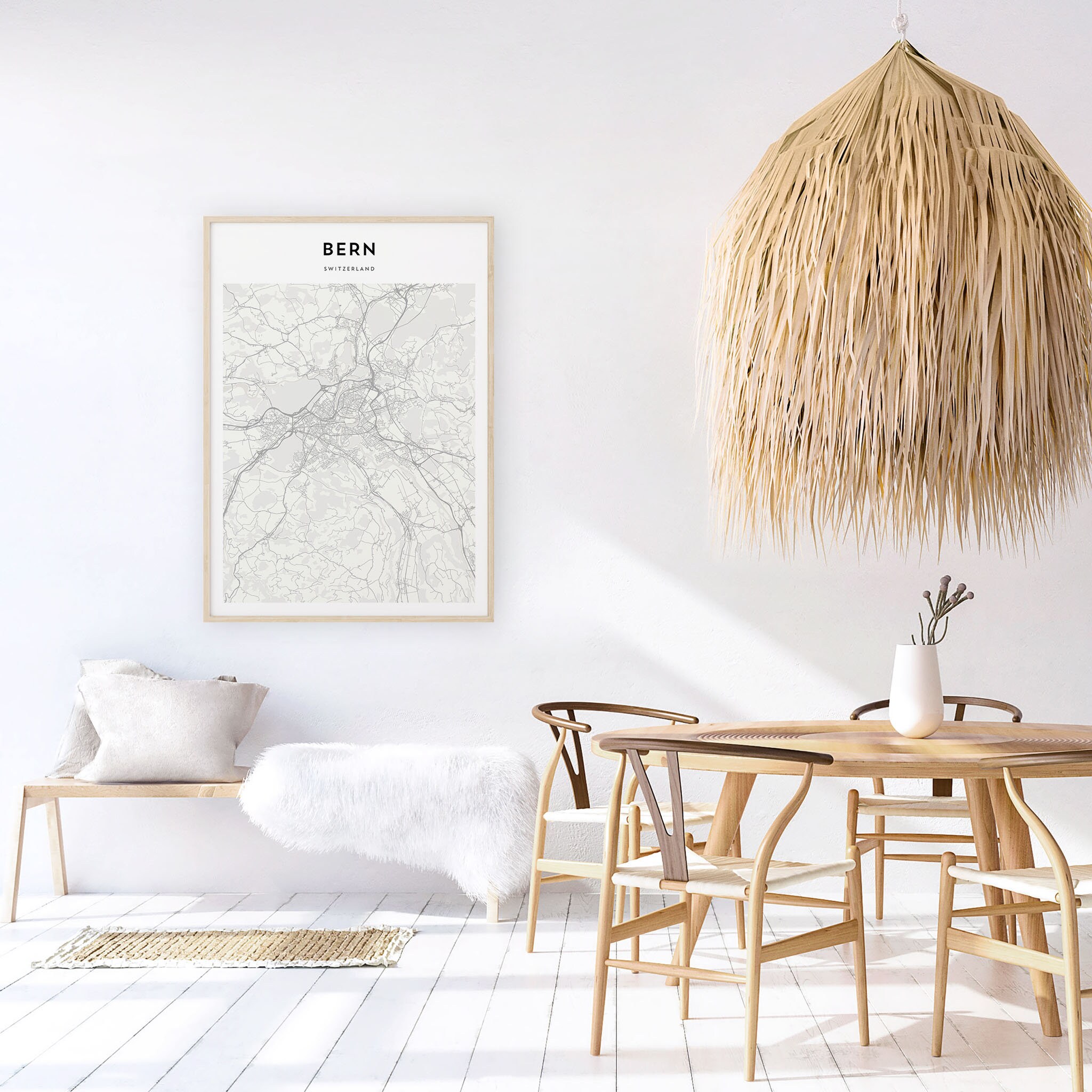 Bern Map Poster, Bern Map Print, Bern Personalized Map Art, Bern Wall ...