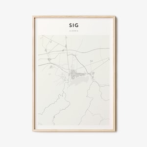 Sig Map Poster, Sig Map Print, Sig Personalized Map Art, Sig Wall Art ...