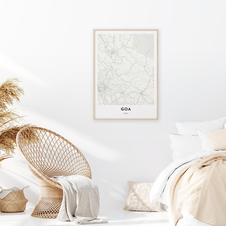Map of Goa Goa Map Print Goa Map Poster City Map Print Map - Etsy