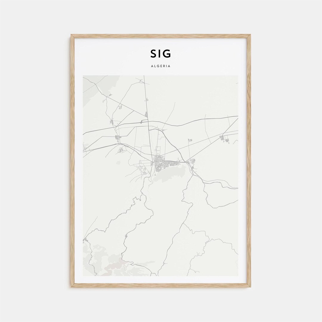 Sig Map Poster, Sig Map Print, Sig Personalized Map Art, Sig Wall Art ...