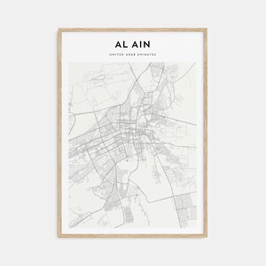 Al Ain Map Poster, Al Ain Map Print, Al Ain Personalized Map Art, Al ...