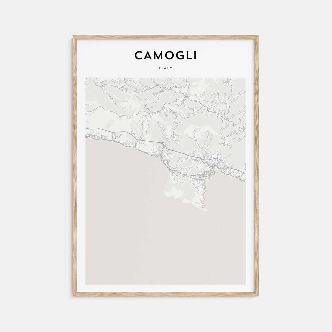 Camogli Map Poster, Camogli Map Print, Camogli Personalized Map Art ...