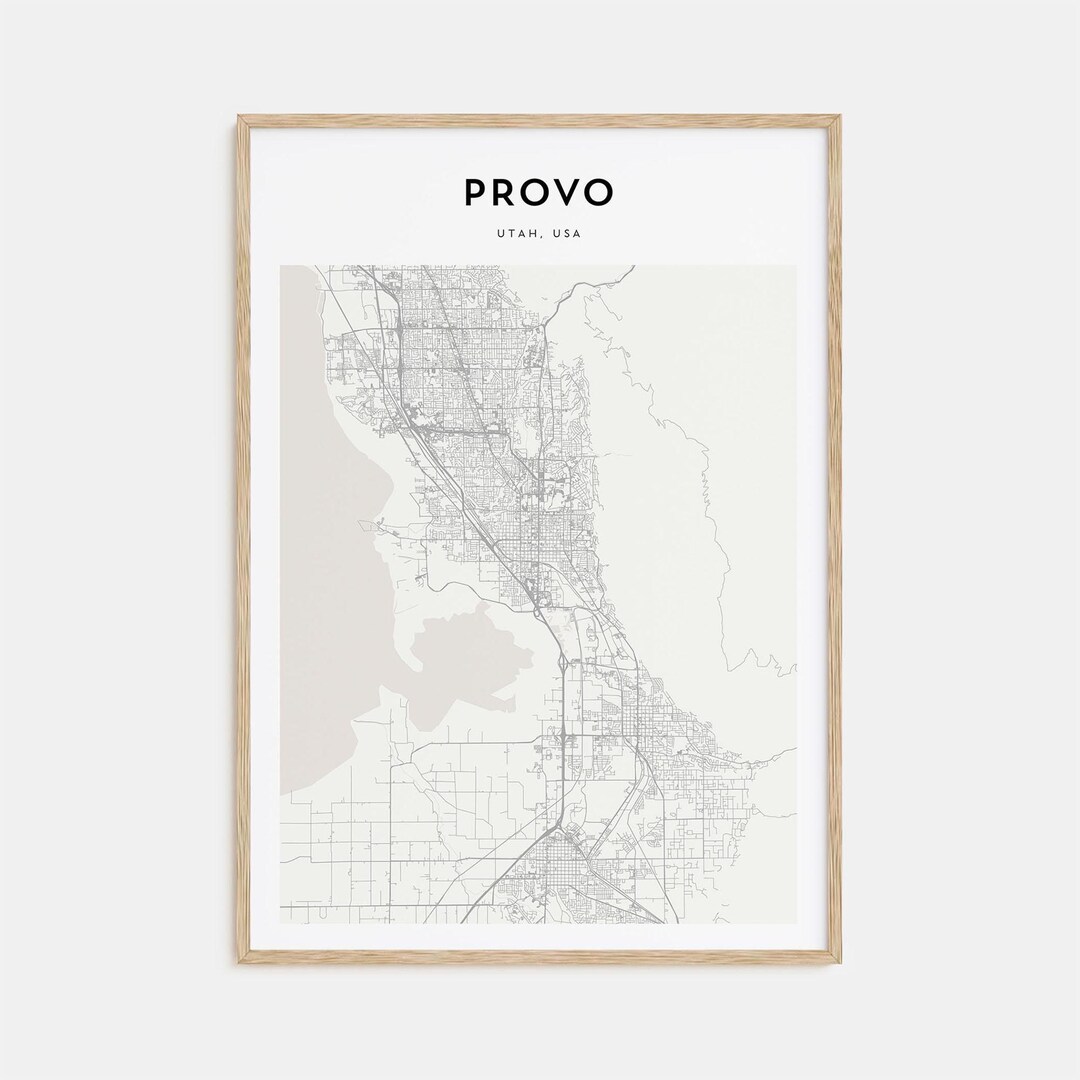 Provo Map Poster, Provo Map Print, Provo Travel Wall Art, Provo ...