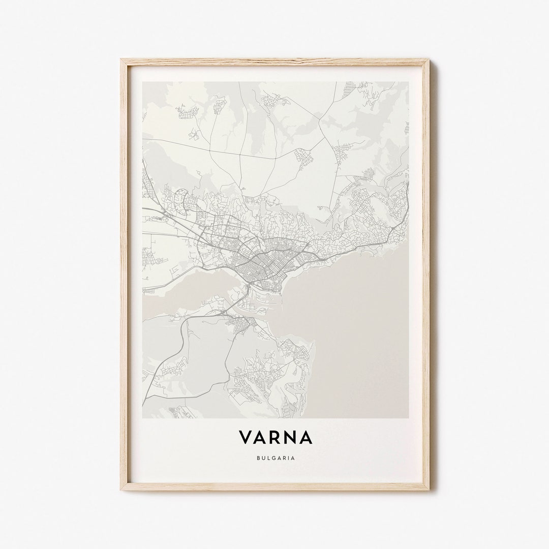 Map of Varna, Varna Map Print, Varna Map Poster, City Map Print, Map ...