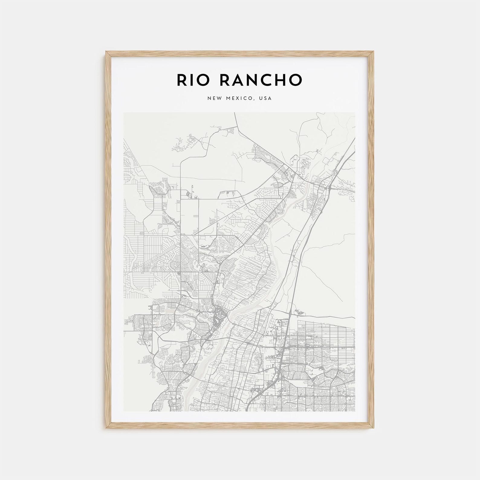 Rio Rancho Map Poster, Rio Rancho Map Print, Rio Rancho Personalized ...
