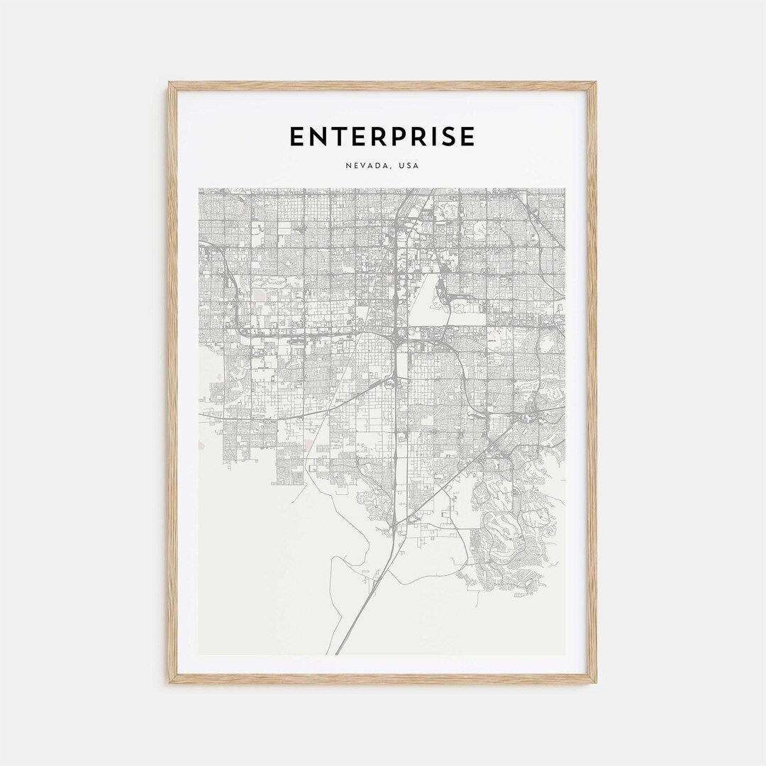 Enterprise Map Poster, Enterprise Map Print, Enterprise Travel Wall Art ...