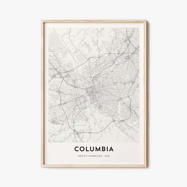 Columbia Map - Etsy