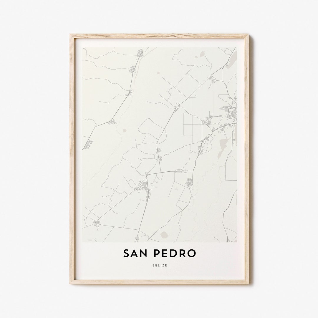 Map of San Pedro San Pedro Map Print San Pedro Map Poster - Etsy