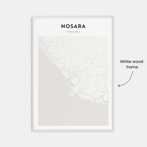 Nosara Map Poster, Nosara Map Print, Nosara Travel Wall Art, Nosara ...
