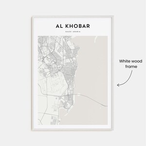 Al Khobar Map Poster, Al Khobar Map Print, Al Khobar Travel Wall Art ...