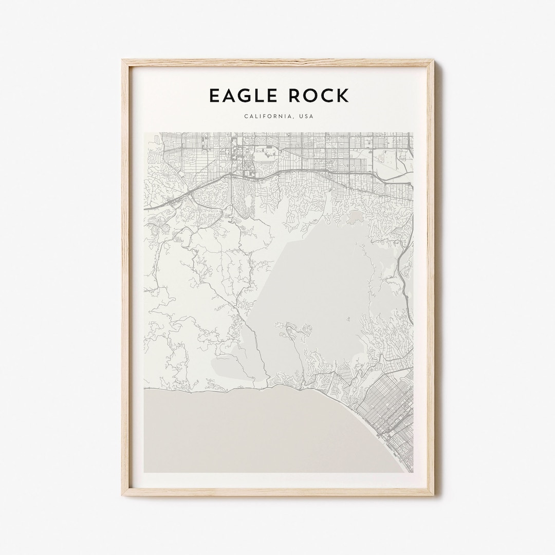 Eagle Rock Map Poster, Eagle Rock Map Print, Eagle Rock Personalized ...