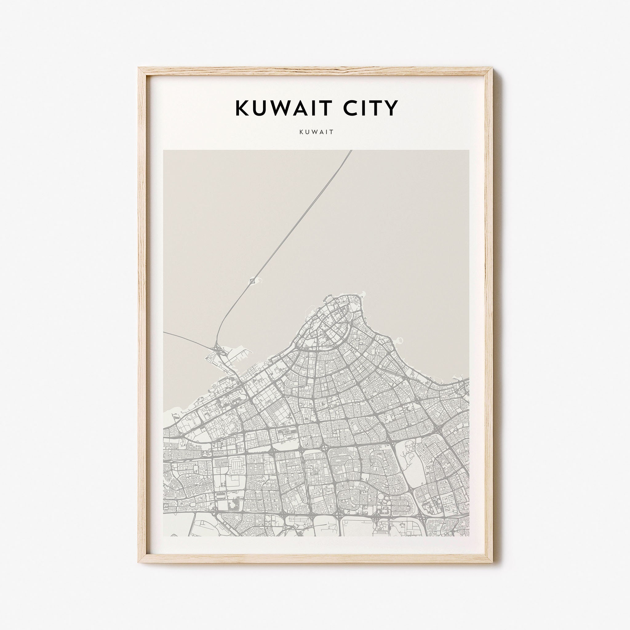 Kuwait City Map Poster, Kuwait City Map Print, Kuwait City Personalized ...