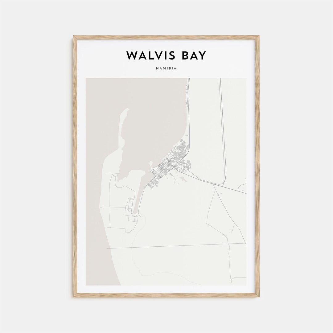 Walvis Bay Map Poster, Walvis Bay Map Print, Walvis Bay Personalized ...