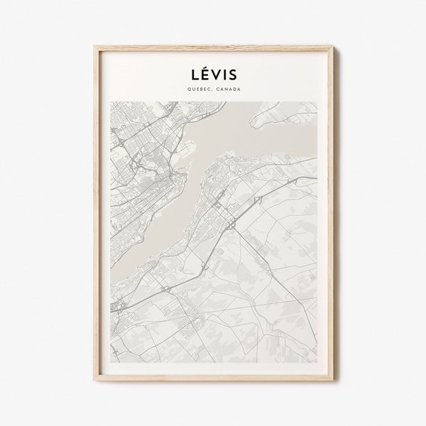 Levis Quebec Map - Etsy