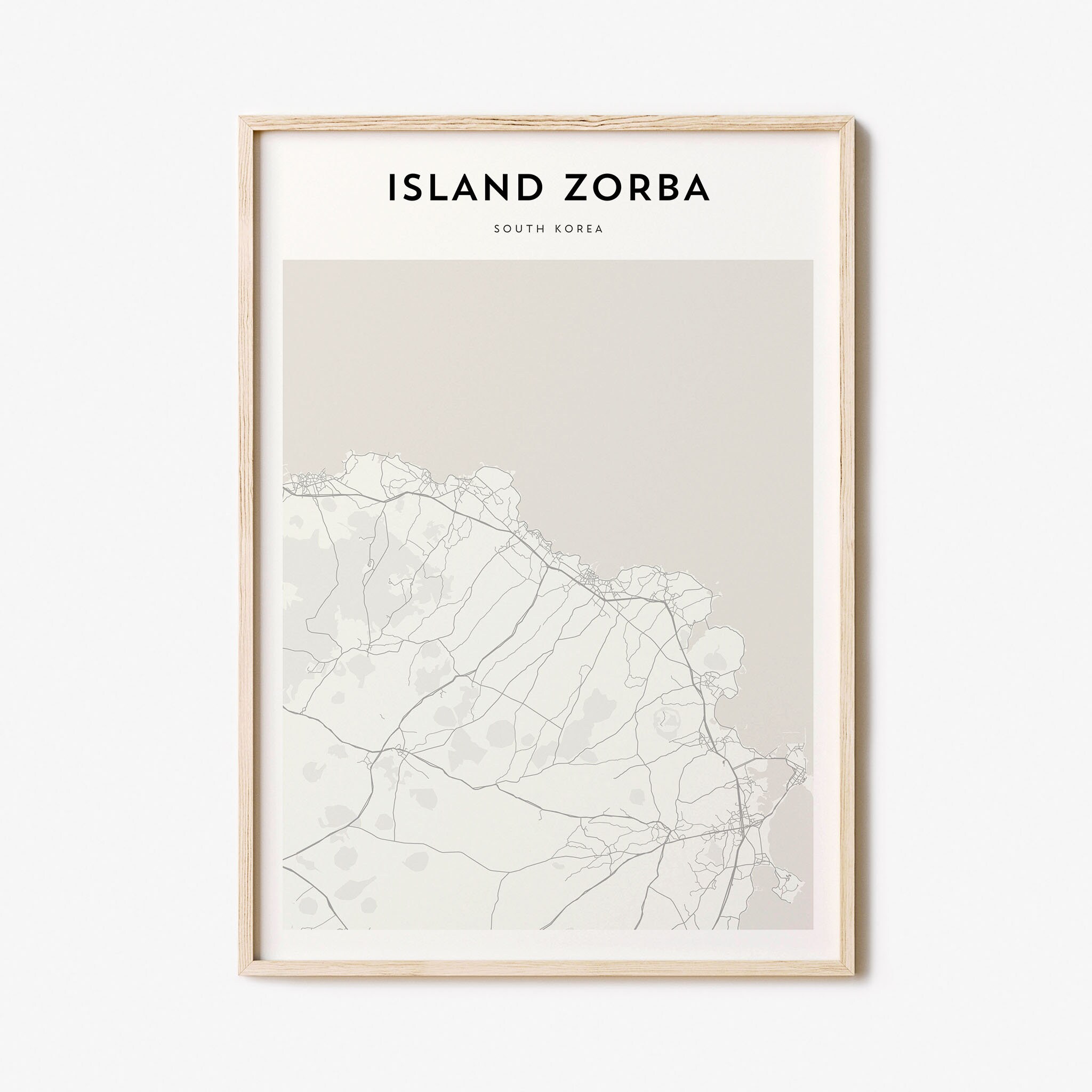 Jeju Island Map Poster, Jeju Island Map Print, Jeju Island Personalized ...