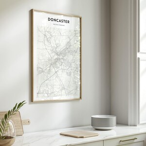 Doncaster Map Poster, Doncaster Map Print, Doncaster Travel Wall Art ...