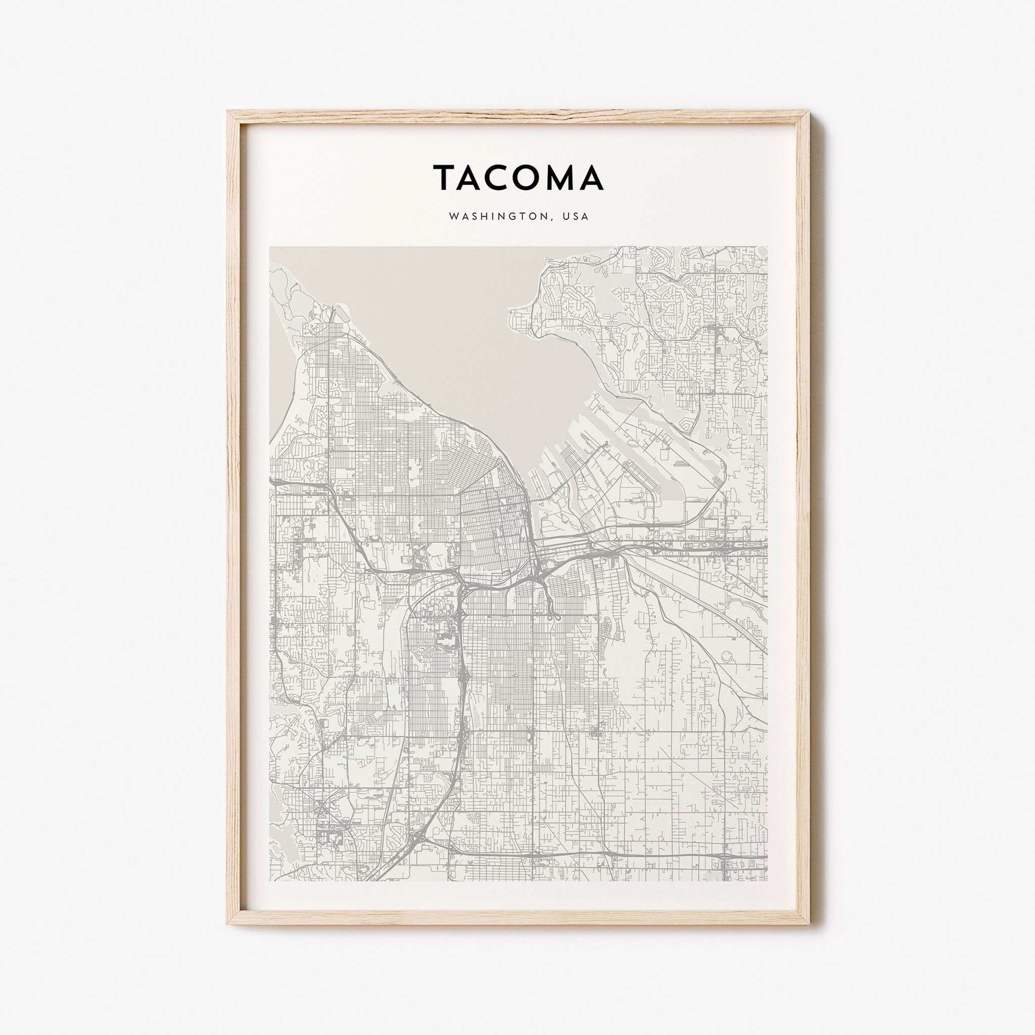 Tacoma Map Poster, Tacoma Map Print, Tacoma Personalized Map Art, Tacoma Wall Art, Tacoma Travel ...