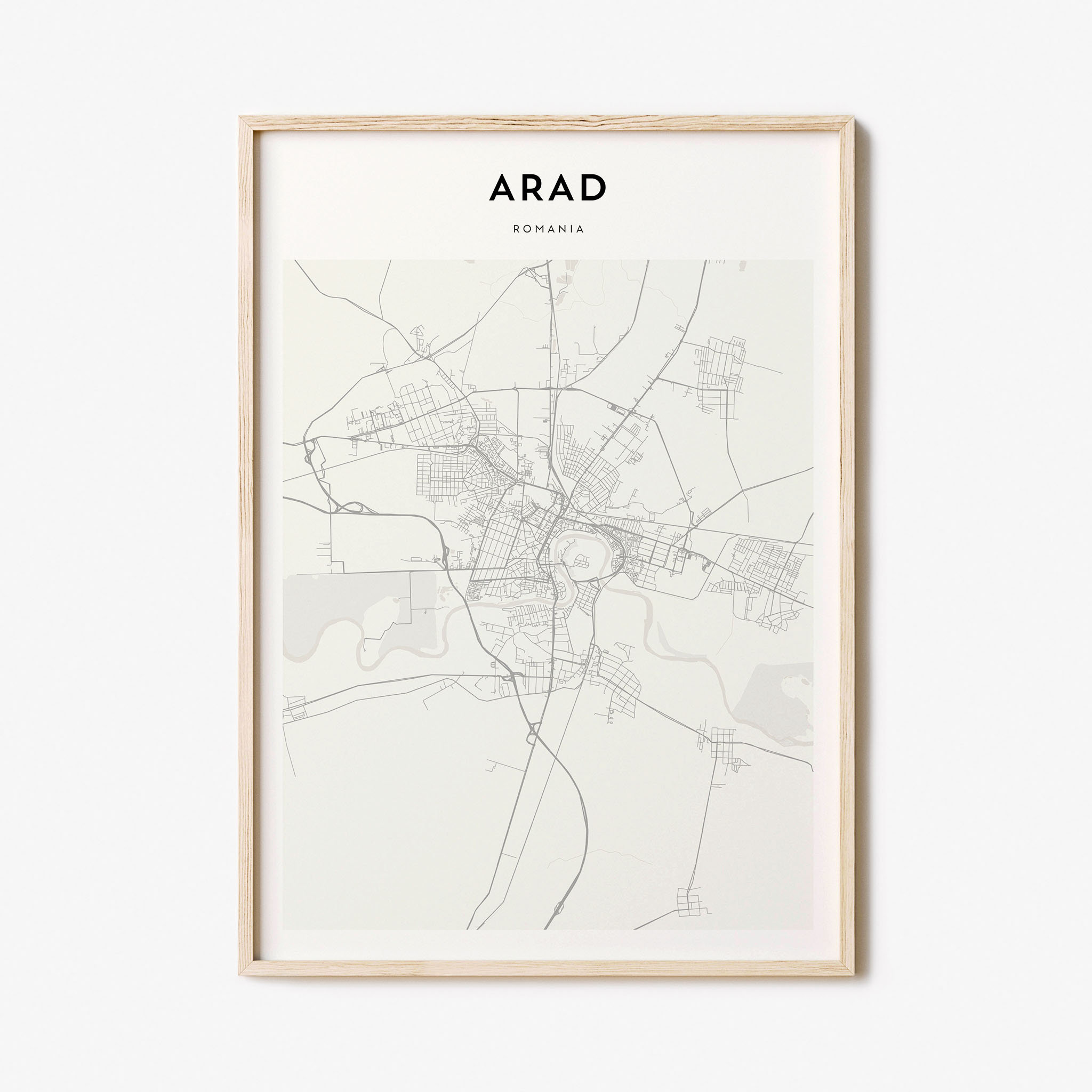 Arad Map Poster, Arad Map Print, Arad Personalized Map Art, Arad Wall ...