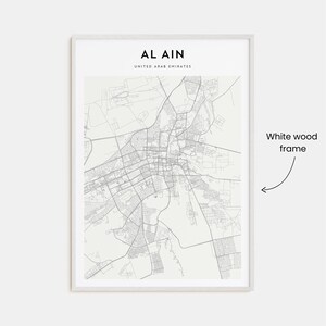 Al Ain Map Poster, Al Ain Map Print, Al Ain Personalized Map Art, Al ...