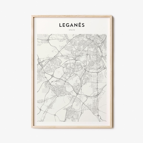 Leganes Map Poster - Etsy