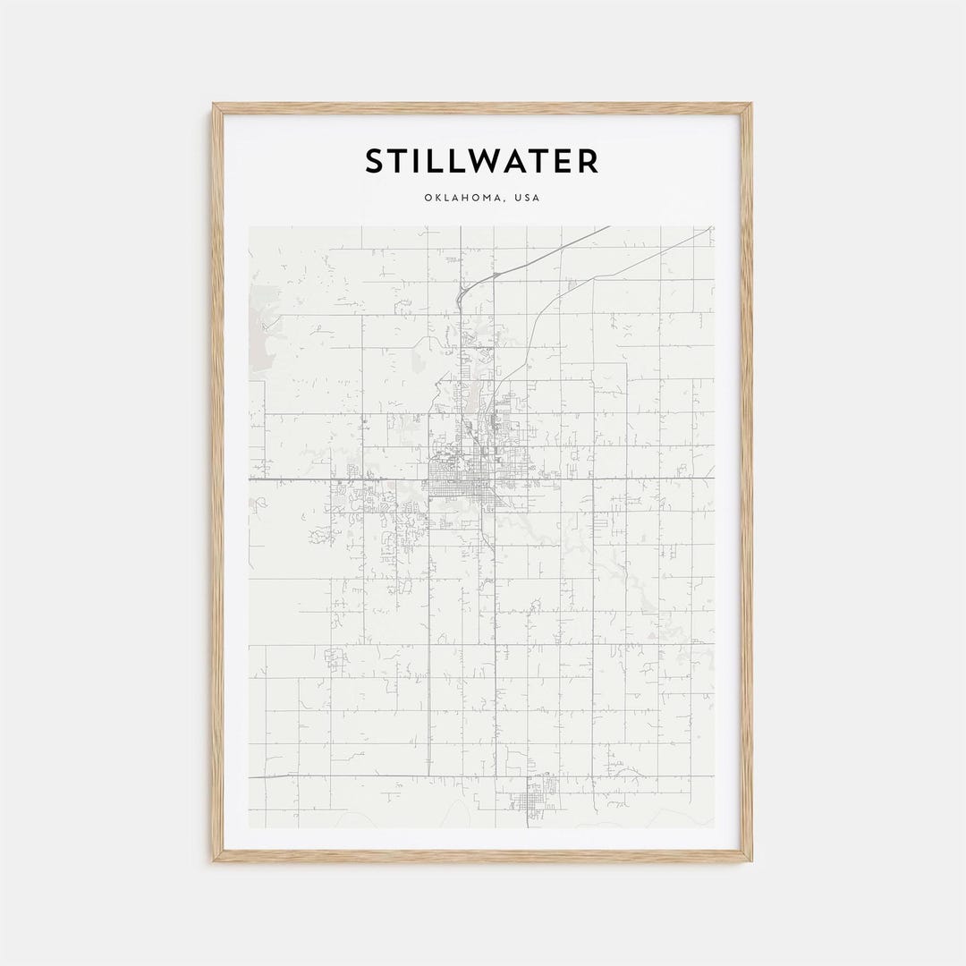 Stillwater Map Poster, Stillwater Map Print, Stillwater Personalized ...