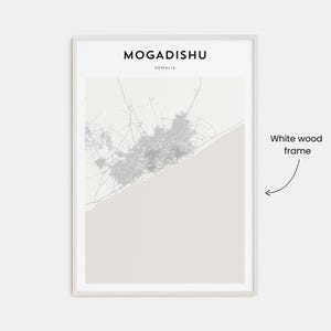 Mogadishu Map Poster, Mogadishu Map Print, Mogadishu Personalized Map ...