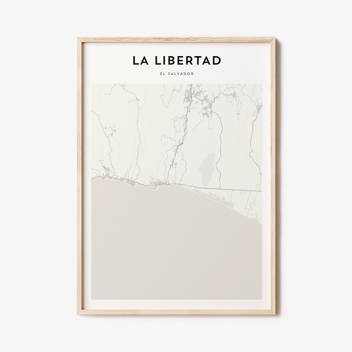 La Libertad Map Poster, La Libertad Map Print, La Libertad Personalized ...