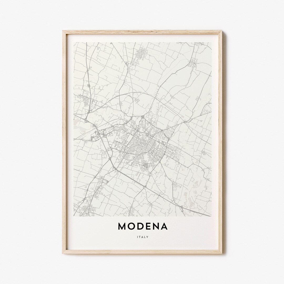 Map of Modena Modena Map Print Modena Map Poster City Map - Etsy