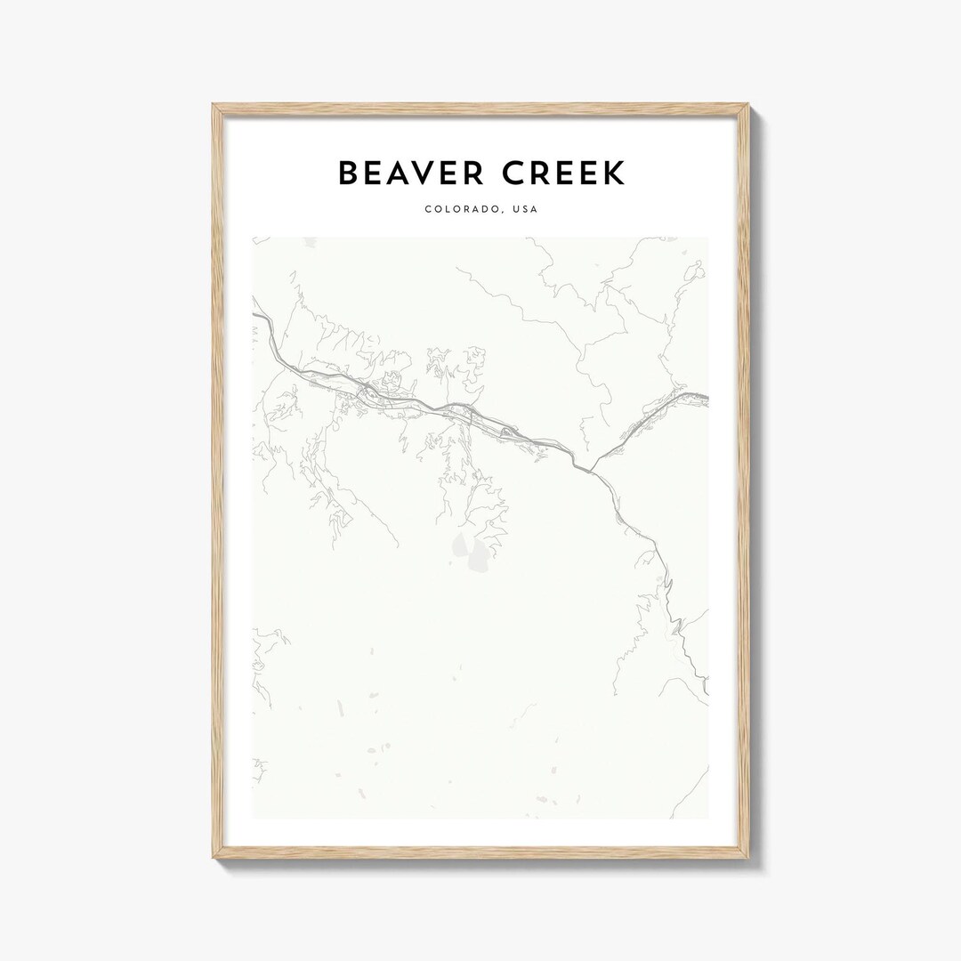 Beaver Creek Map Poster, Beaver Creek Map Print, Beaver Creek Travel ...