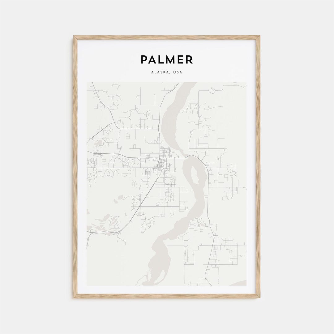 Palmer Map Poster, Palmer Map Print, Palmer Travel Wall Art, Palmer ...