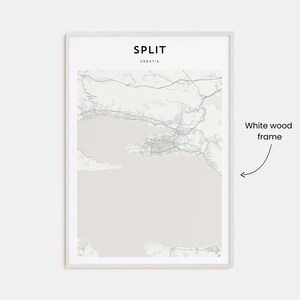 Split Map Poster, Split Map Print, Split Personalized Map Art, Split ...