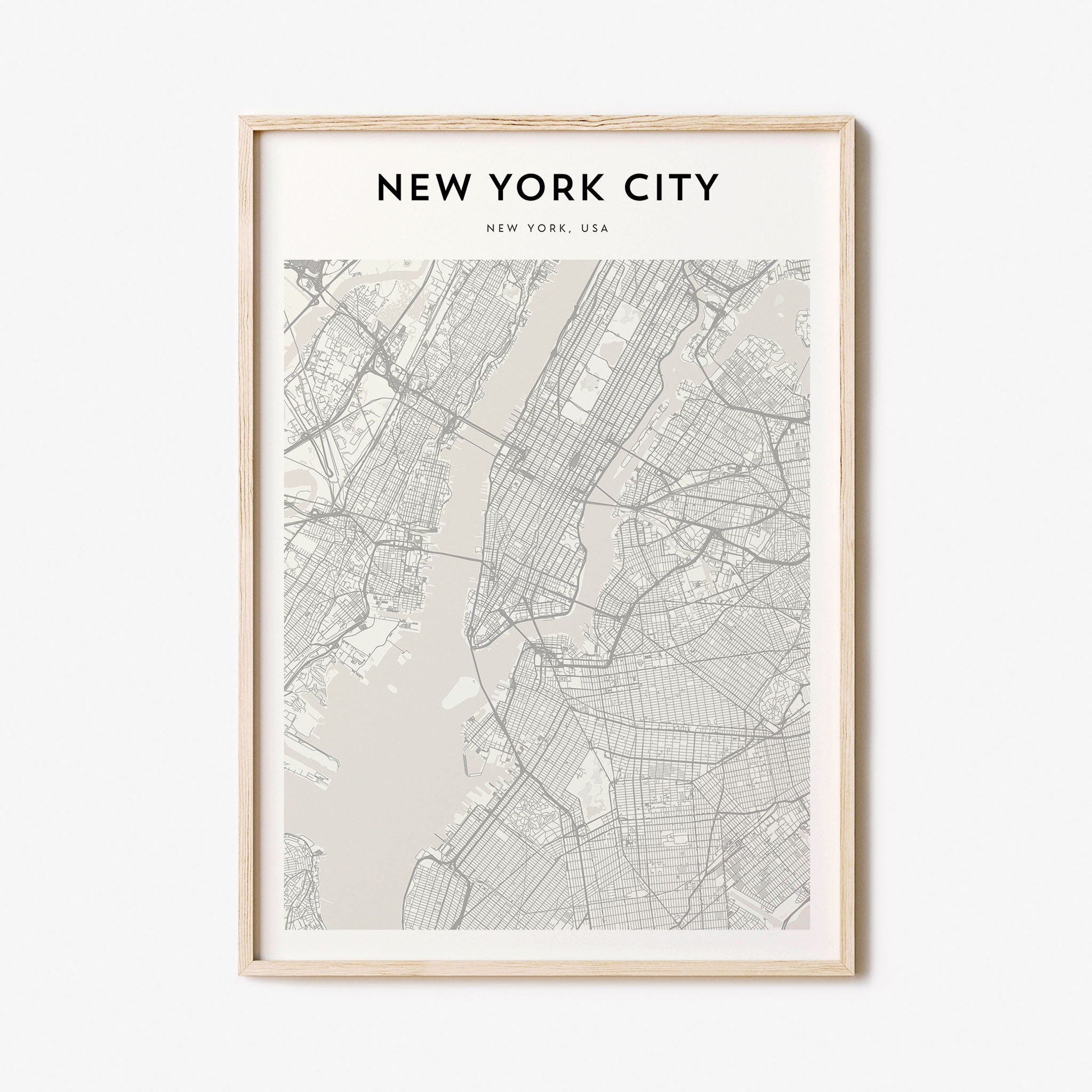 New York City Map Poster, New York City Map Print, New York City ...