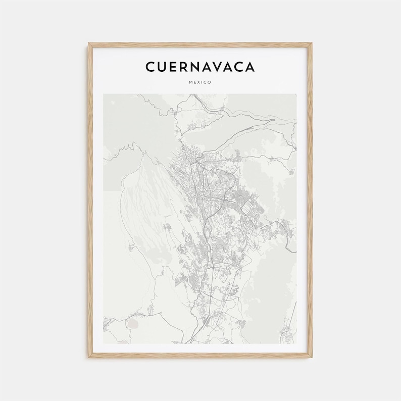 Cuernavaca Map Poster, Cuernavaca Map Print, Cuernavaca Personalized ...