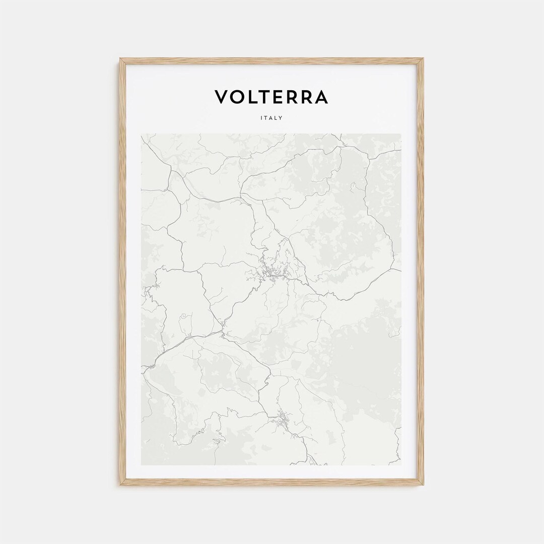 Volterra Map Poster, Volterra Map Print, Volterra Travel Wall Art ...