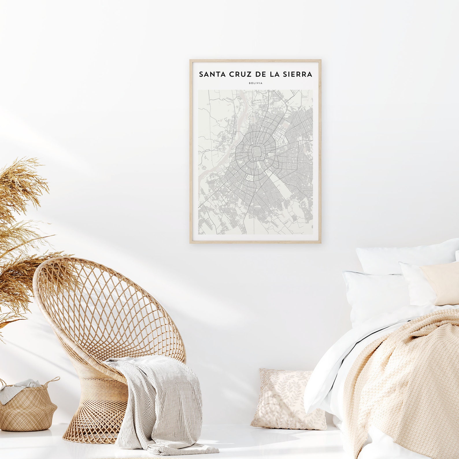 Santa Cruz De La Sierra Map Poster, Santa Cruz De La Sierra Map Print ...