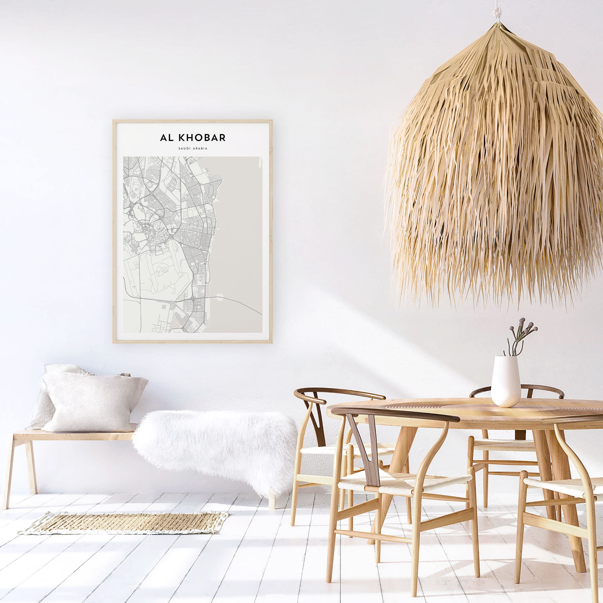 Al Khobar Map Poster, Al Khobar Map Print, Al Khobar Personalized Map ...