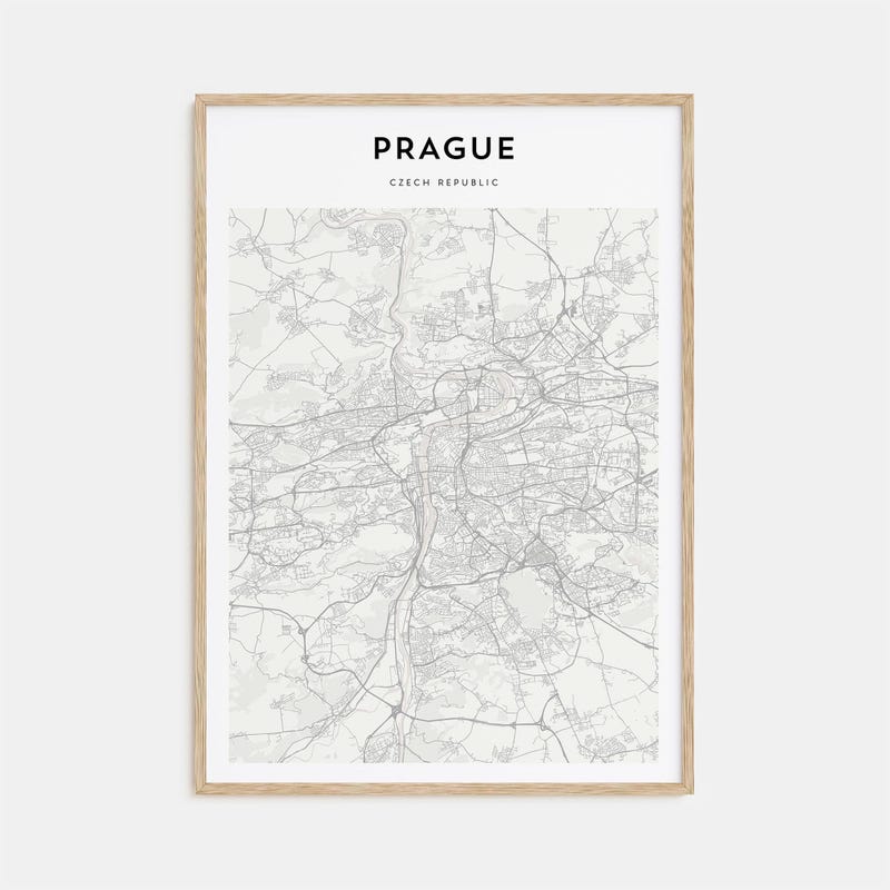 Prague Map Print - Etsy