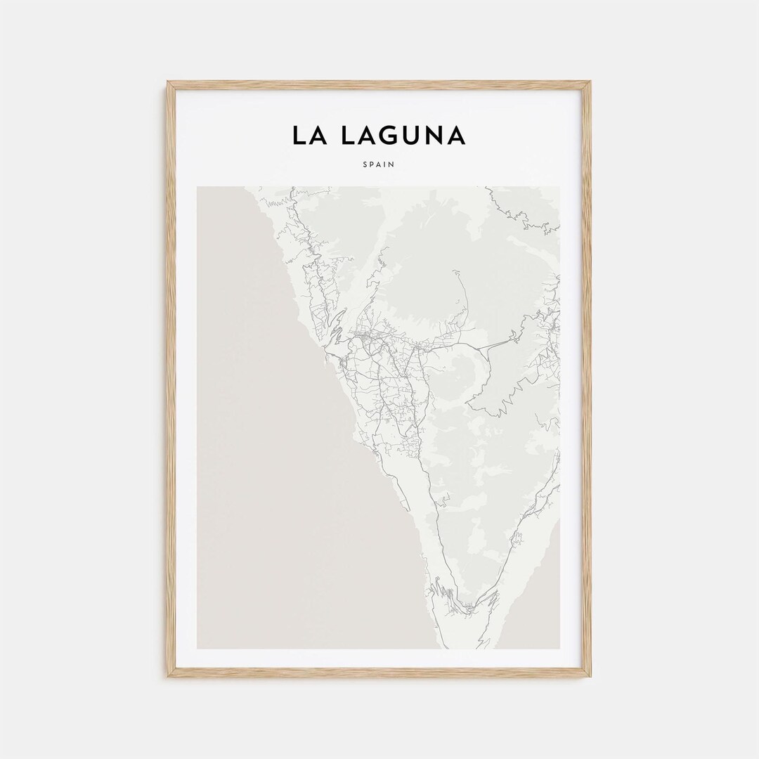 La Laguna Map Poster, La Laguna Map Print, La Laguna Travel Wall Art ...