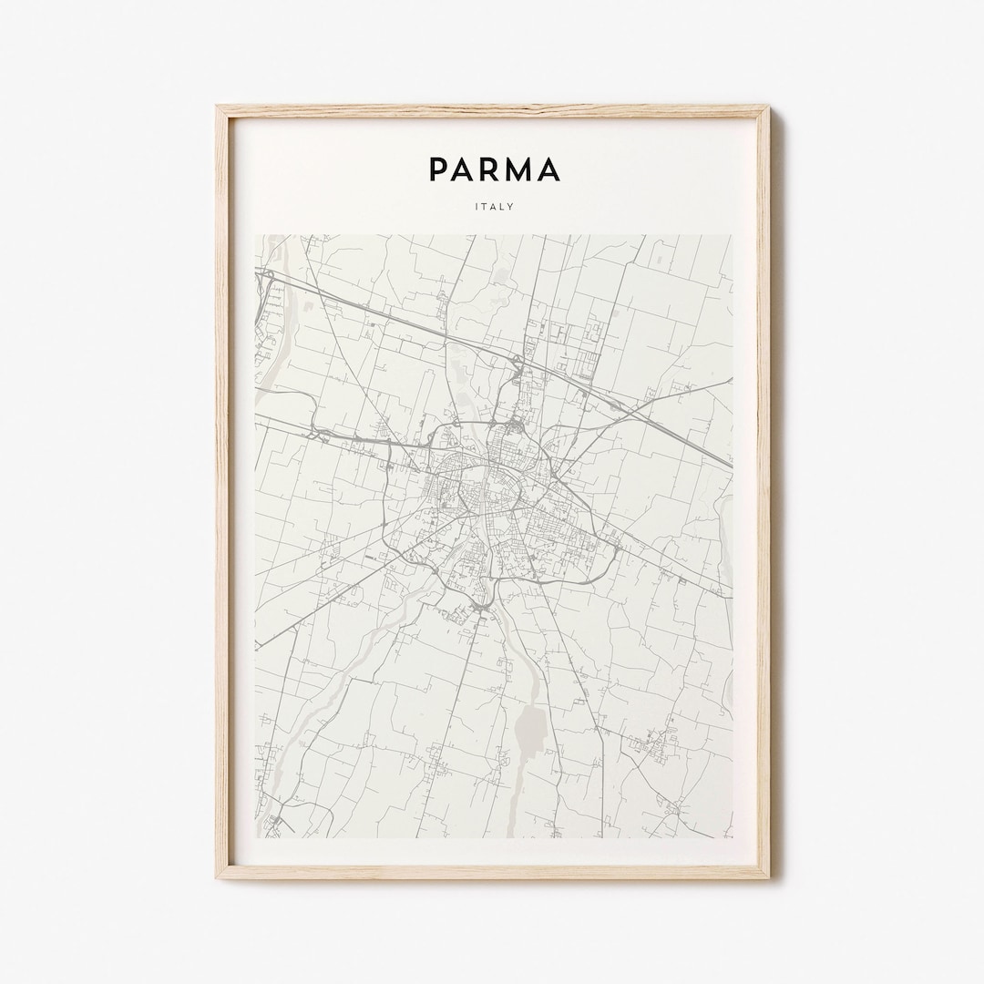 Parma Map Poster, Parma Map Print, Parma Personalized Map Art, Parma ...