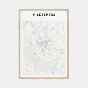 Hildesheim Map Poster, Hildesheim Map Print, Hildesheim Personalized ...