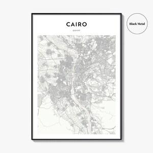 Cairo Map Poster, Cairo Map Print, Cairo Travel Wall Art, Cairo ...