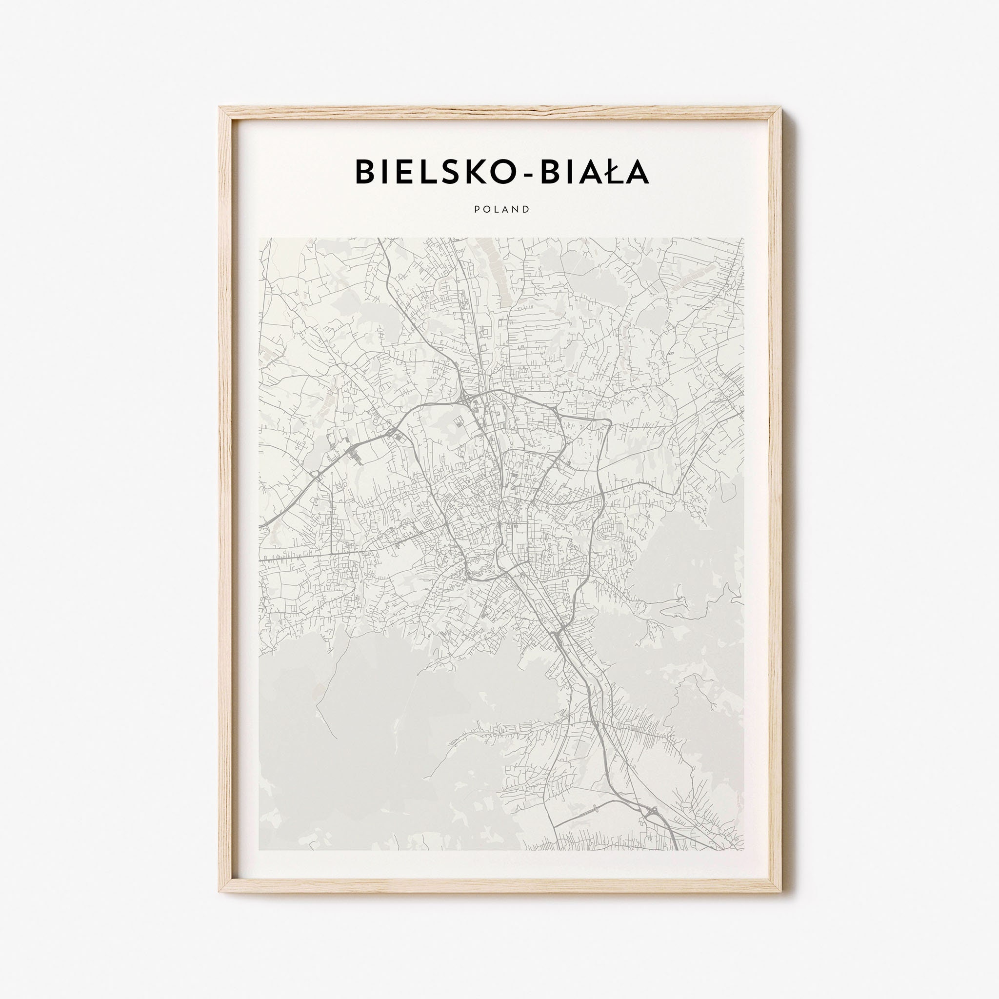 Bielsko-biala Map Poster Bielsko-biala Map Print - Etsy