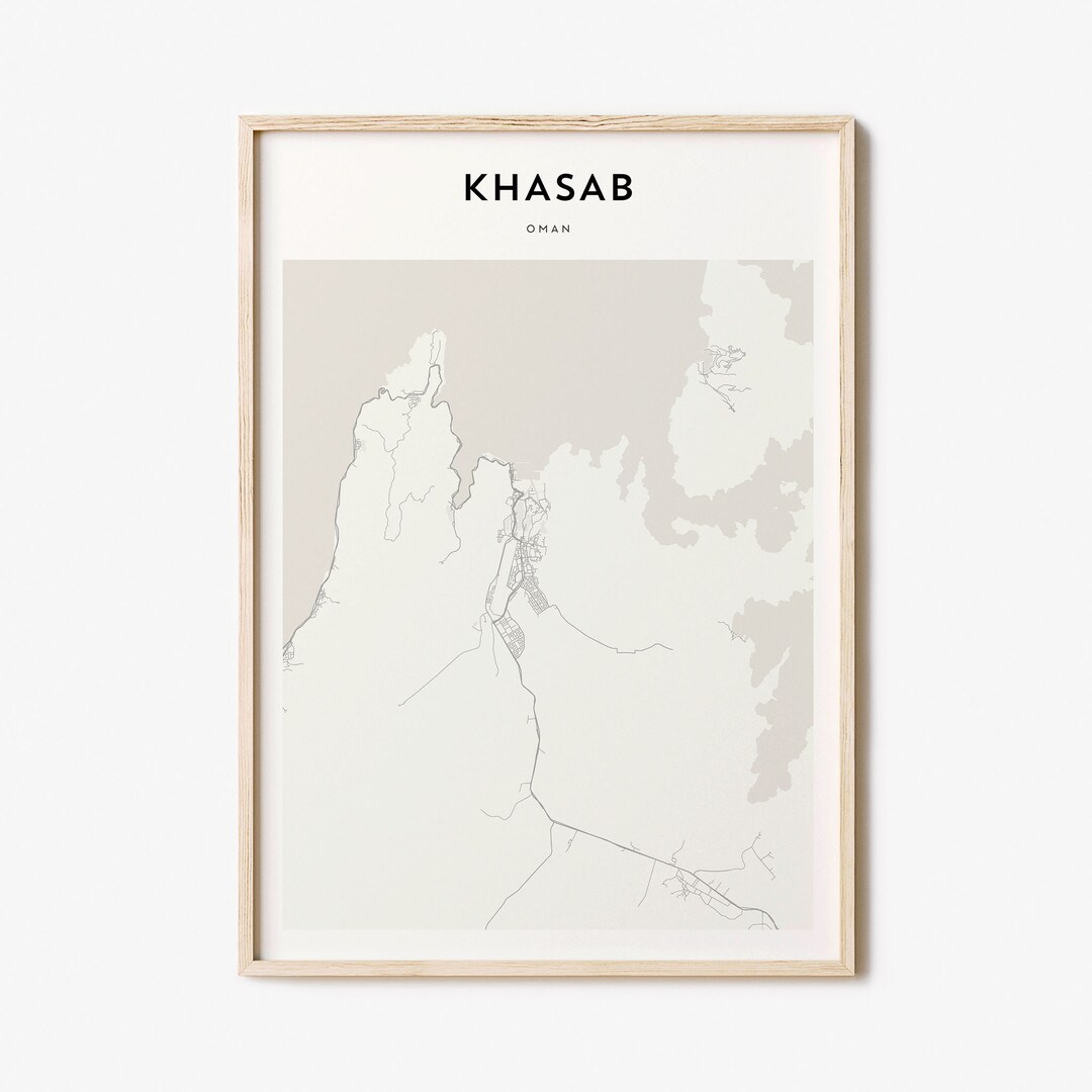 Khasab Map Poster Khasab Map Print Khasab Personalized Map - Etsy