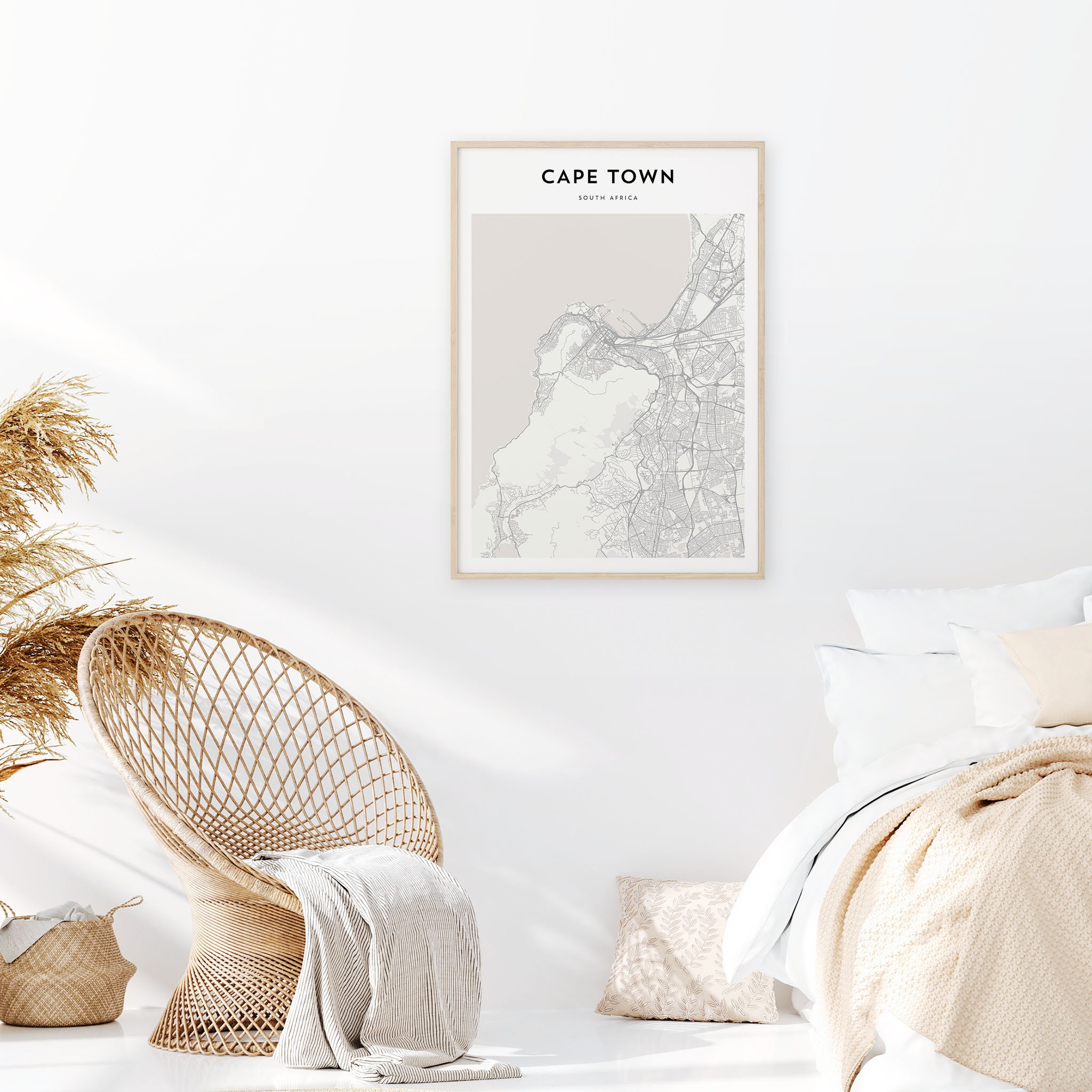 Cape Town Map Poster, Cape Town Map Print, Cape Town Personalized Map ...