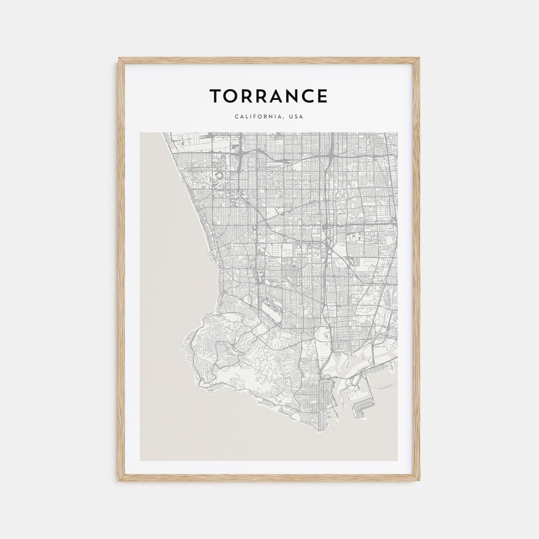 Torrance Map Poster, Torrance Map Print, Torrance Travel Wall Art ...