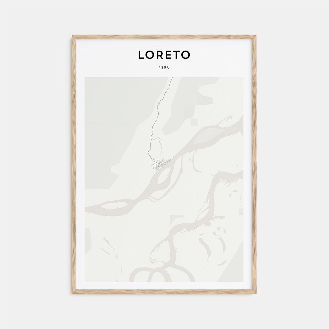 Loreto Peru Map Poster, Loreto Peru Map Print, Loreto Peru Personalized Map Art, Loreto Peru Art ...